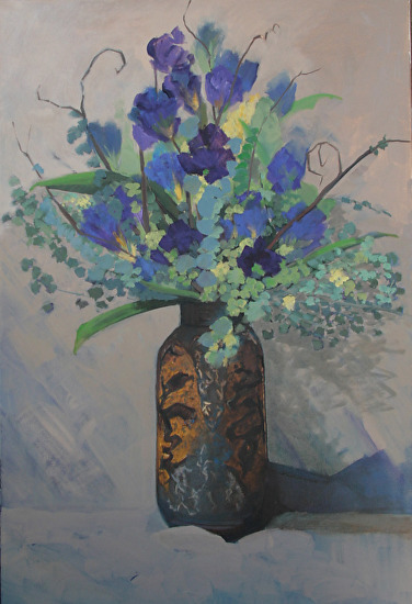 Daily Painters Of Colorado: "Rustic Vase" Original Still Life Iris ...