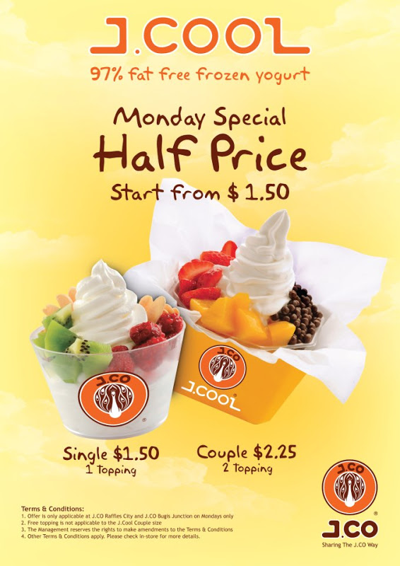 FoodieFC: J.CO Donuts & Coffee Singapore: Monday Special Half Price J ...