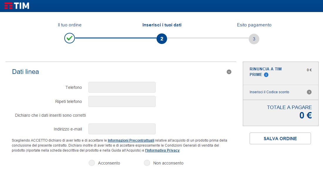 ecomondo: TIM Prime, come disattivarlo via web