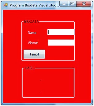 Tutorial Membuat Program Biodata Menggunakan Visual Studio 2010 | Selamat Datang Di Blog Imam ...