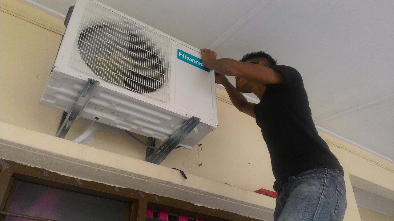 Pakar Pendawaian Elektrik Electrical Wiring: Pasang air cond
