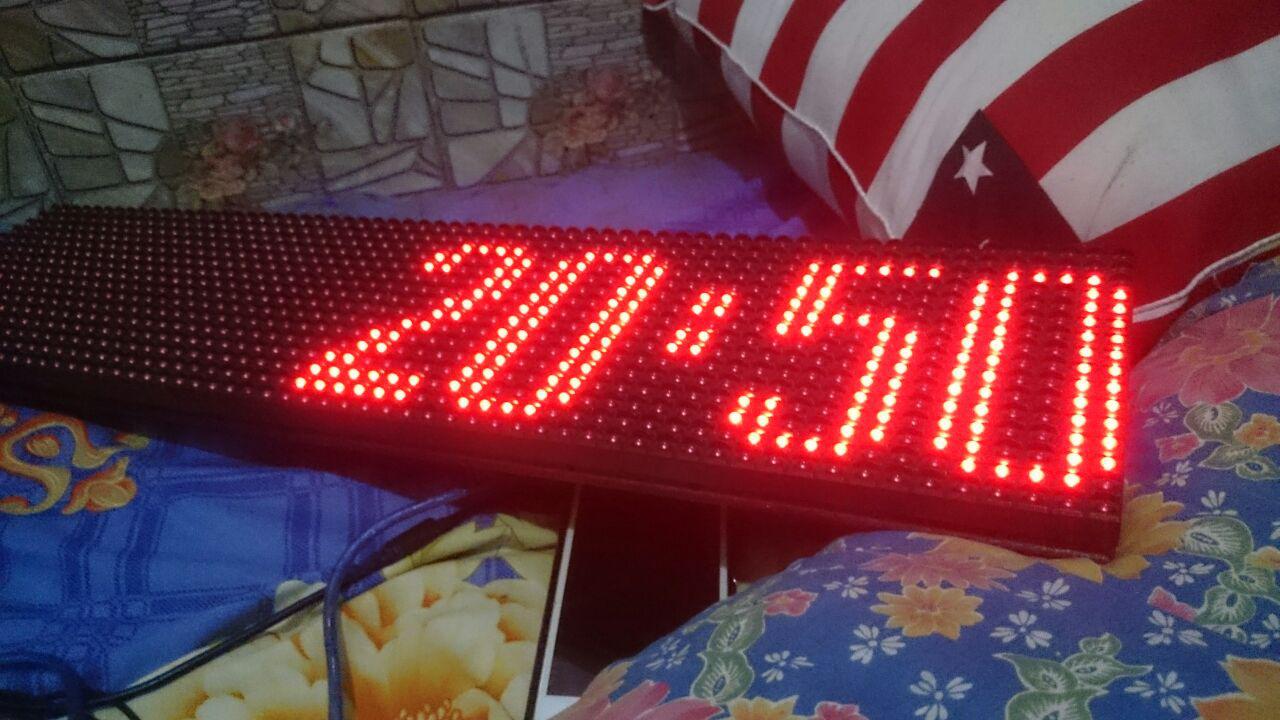 MEMBUAT JAM DIGITAL LED P10 1 PANEL | Farid