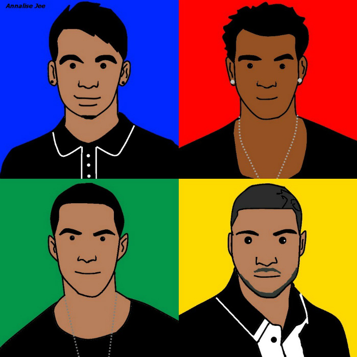 法克通訊 Fucker: Julian Opie style pop art gallery