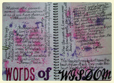 A Crafty Island Girl: Smashbook: Words of Wisdom