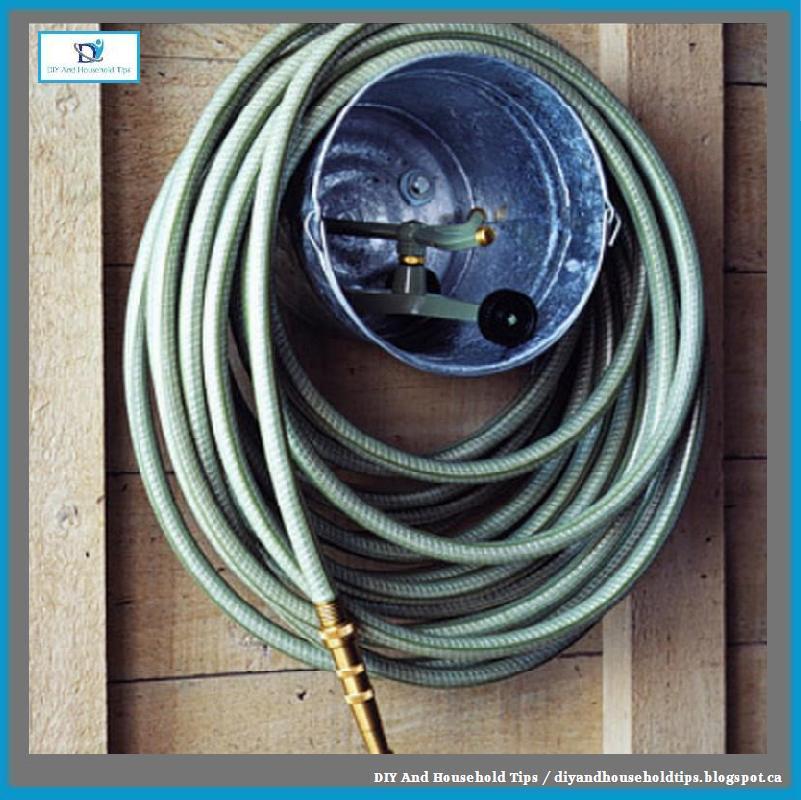 DIY And Household Tips: Bucket-Hose Storage