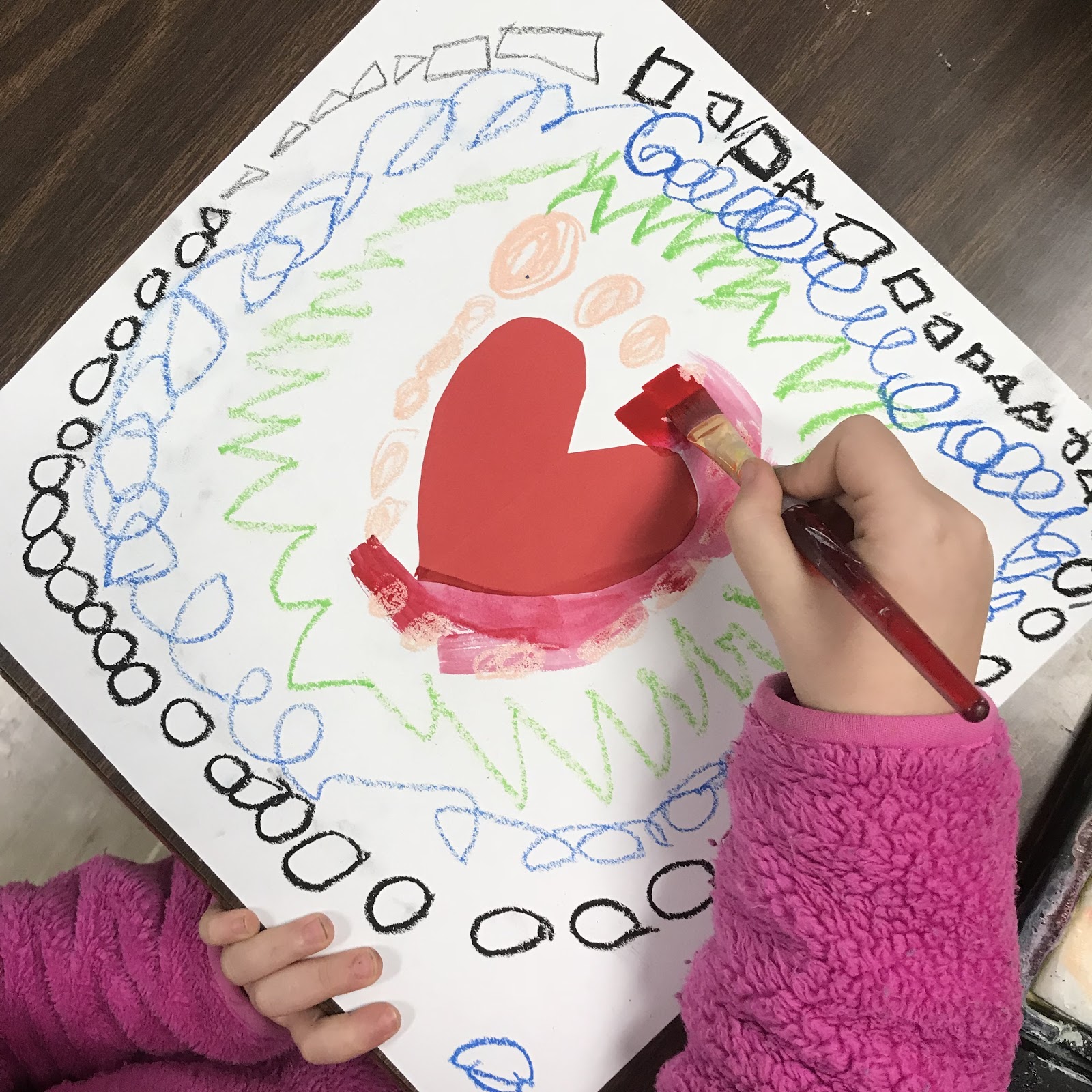 Elements of the Art Room: Kindergarten Radiating Design Hearts