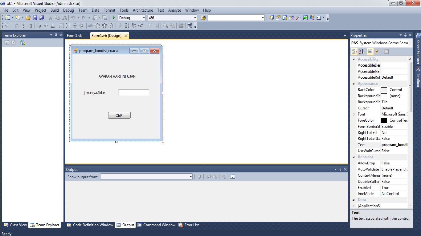 Penggunaan If Dan Else Pada Visual Basic 2010 - mysarudirudi Penggunaan If Dan Else Pada Visual Basic 2010 - mysarudirudi