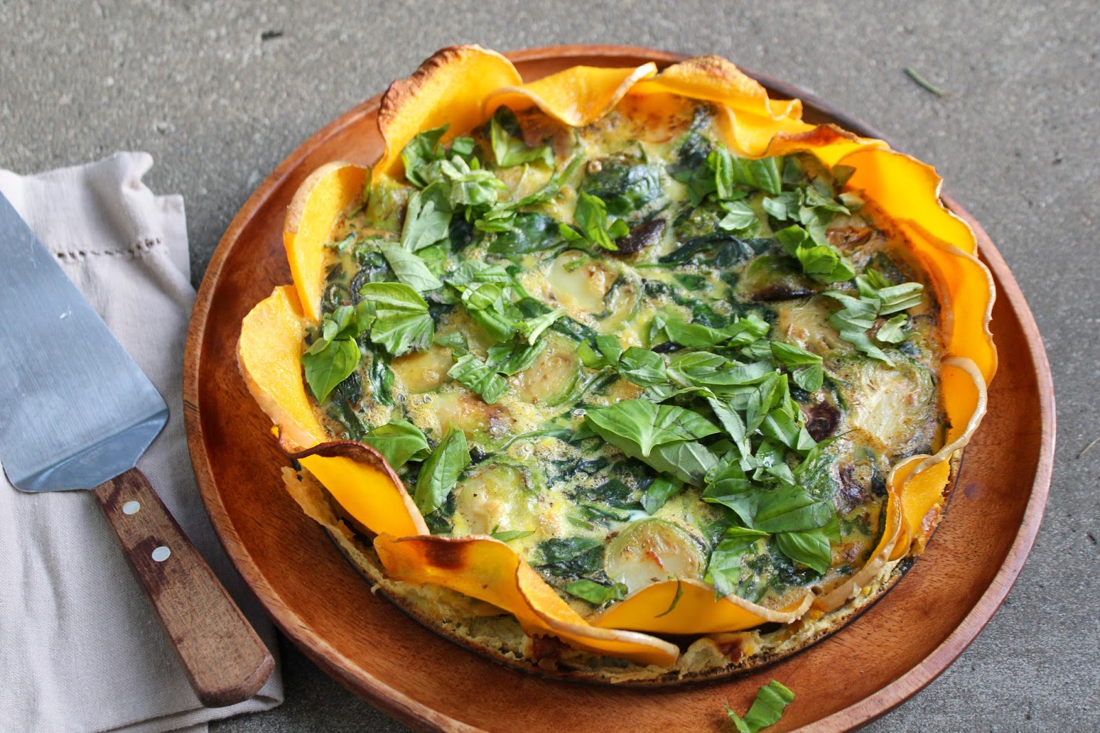 menuinseason: butternut squash quiche