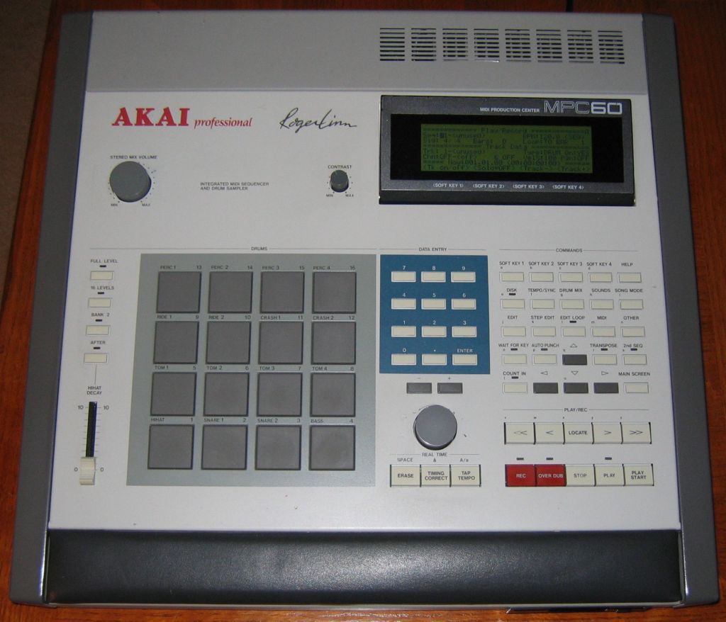 MATRIXSYNTH: AKAI MPC 60 MKII with New Display