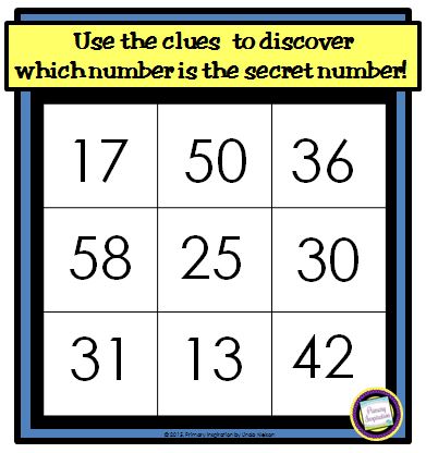 I Teach First: 1st Grade Teaching Resources: Number Elimination Riddles ...