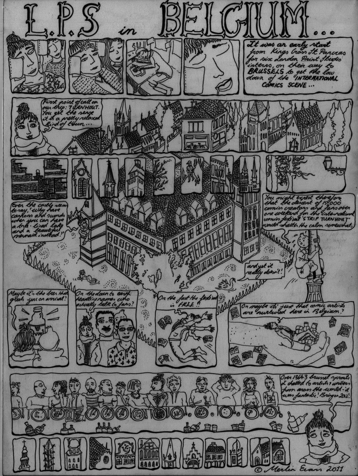 London Print Studio Comics: Brussels: PART 4 - Comics!