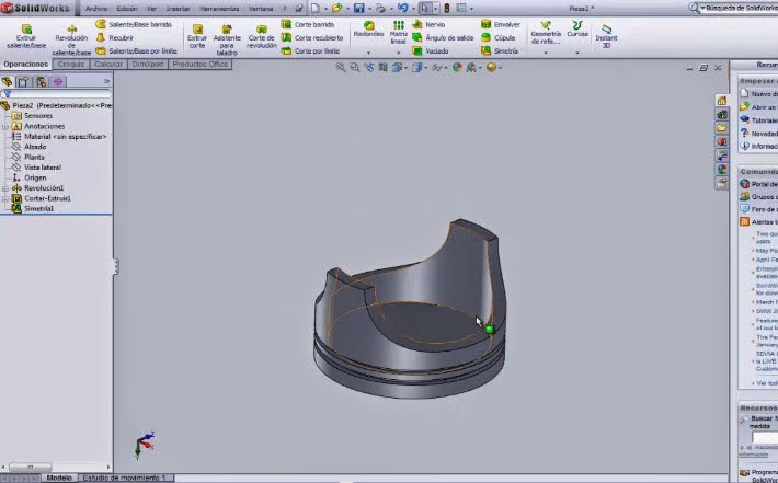 How to make 3D Piston Model in Solidworks 2010 - SolidWorks Share