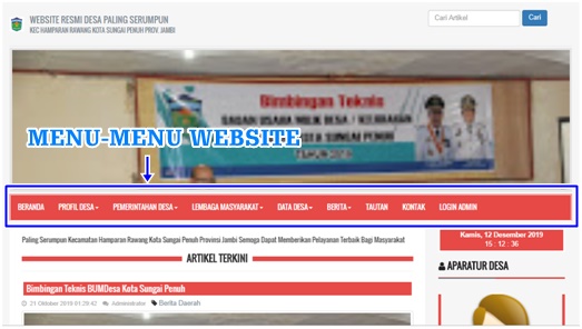 Cara Mengisi Isi Menu Pada Tampilan Website Sistem Informasi Desa ...