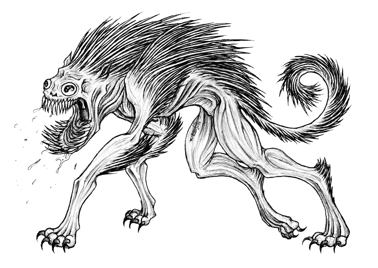 Zipou-shin: Dungeons & Dragons : creatures fanart N°3 - Morgh, Howler ...