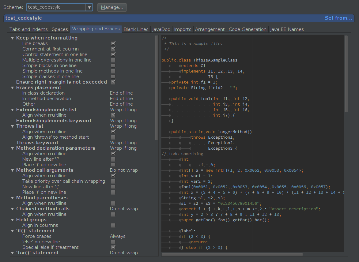 Milestones: How to make you own code formatting style with Intellij IDEA