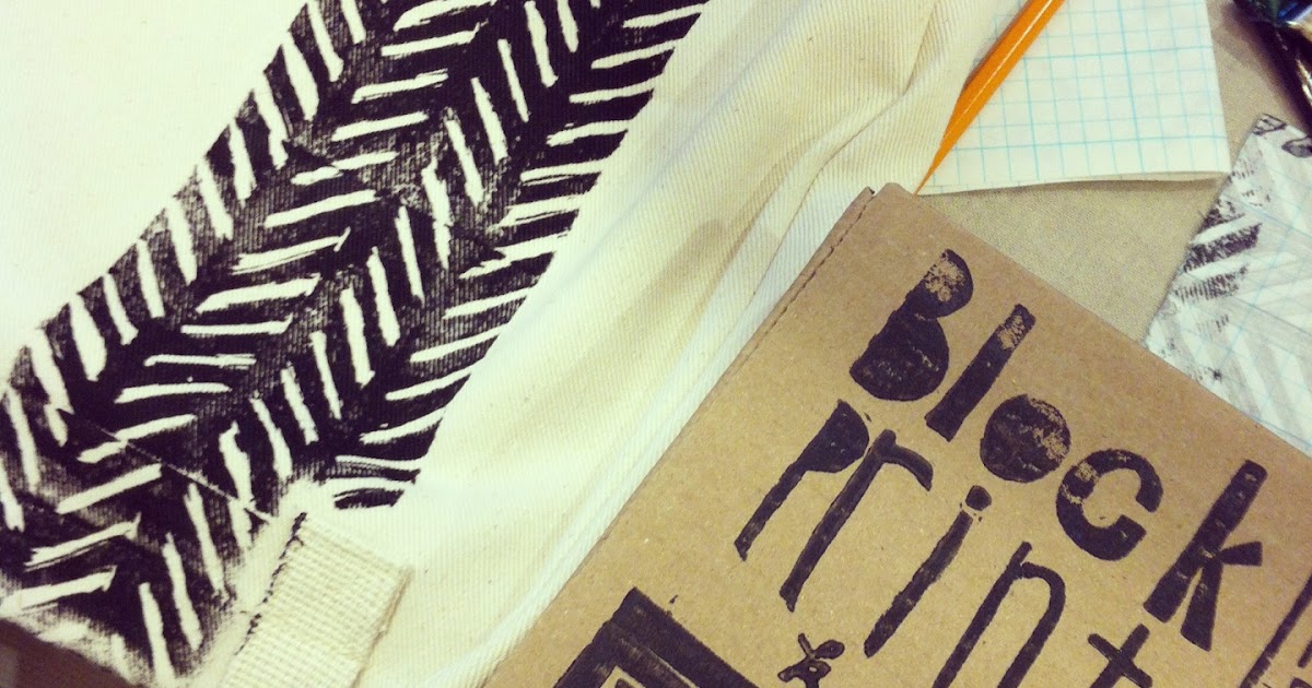 Just B: B Printed: DIY Block printed tote bag