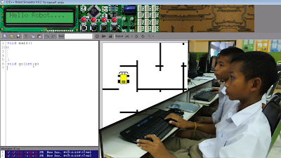 c/c++ robot simulator เรียนรู้การเขียนโปรแกรมควบคุมหุ่นยนต์ด้วยโปรแกรม ...