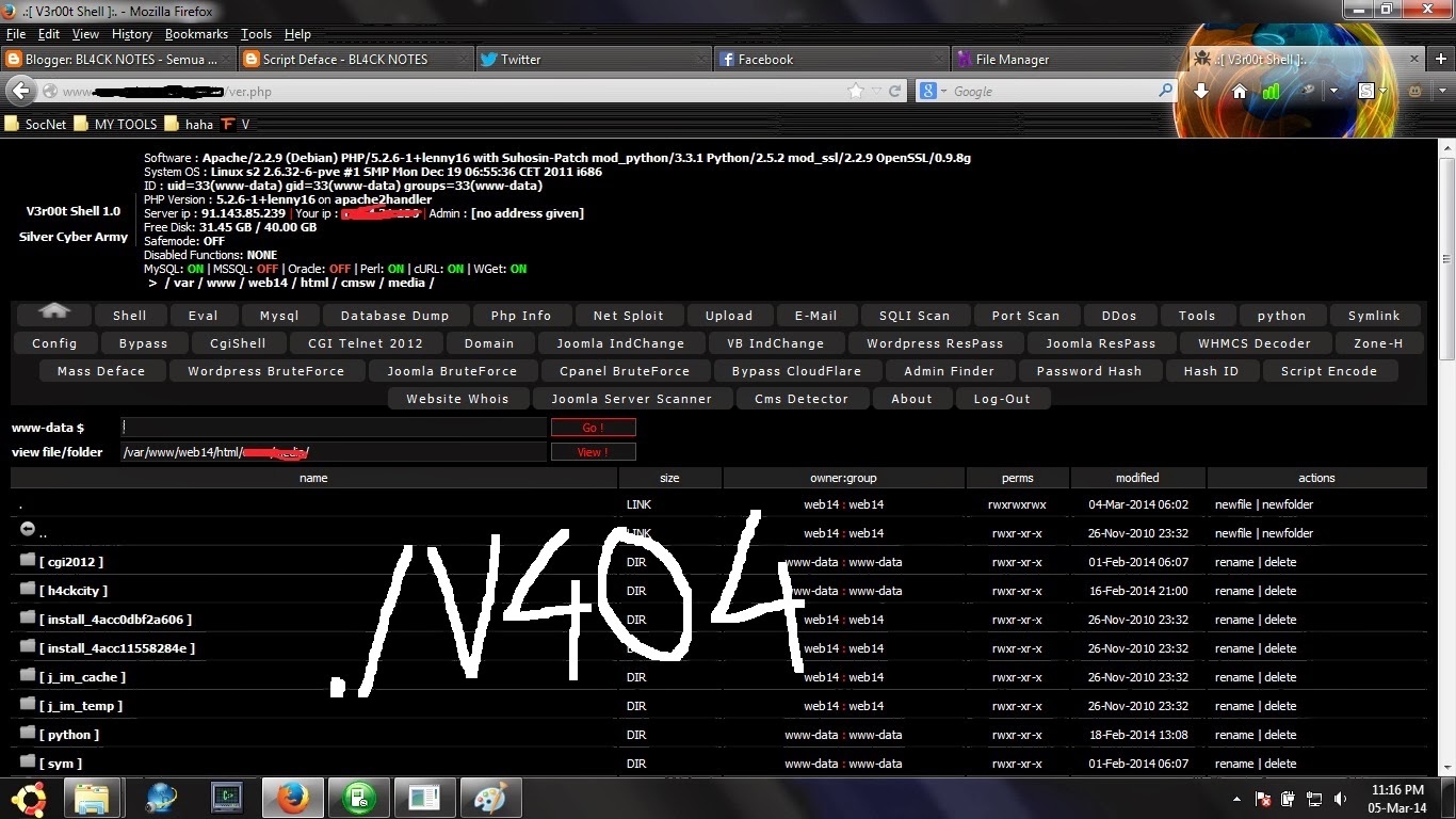 Kumpulan Shell / Backdoor - BL4CK NOTES