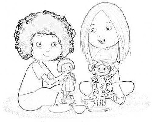 Milly And Molly Colouring Pages Sketch Coloring Page