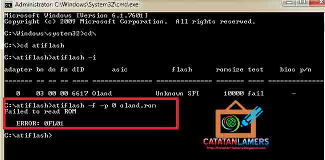 Cara Flashing BIOS VGA AMD yang Bricked Karena Bad BIOS - Catatan Lamers