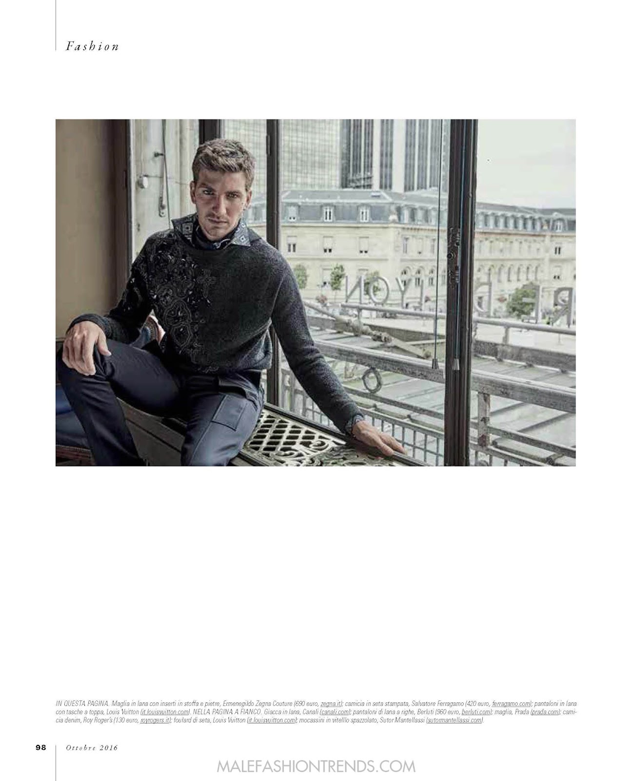 Alan Cappelli Goetz por Giovanni Squatriti para Genleman Italia