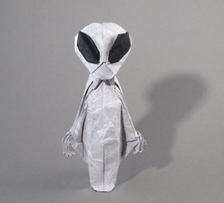 origami Alien Shinji 3D ~ origami instructions art and craft ideas