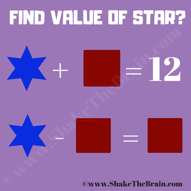 Maths Brain Teaser: Picture Algebra Riddle with Answer