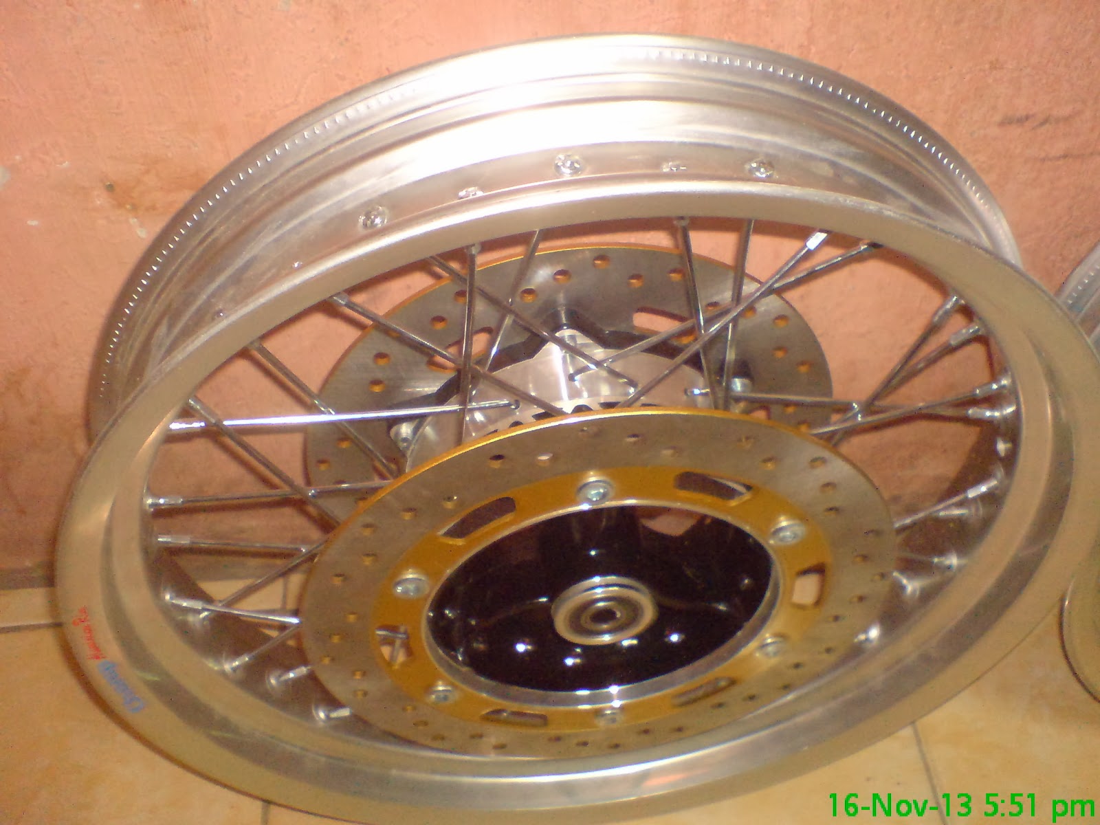 Velg champ dengan tromol Ninja dobel disk depan | Velg Motor Murah
