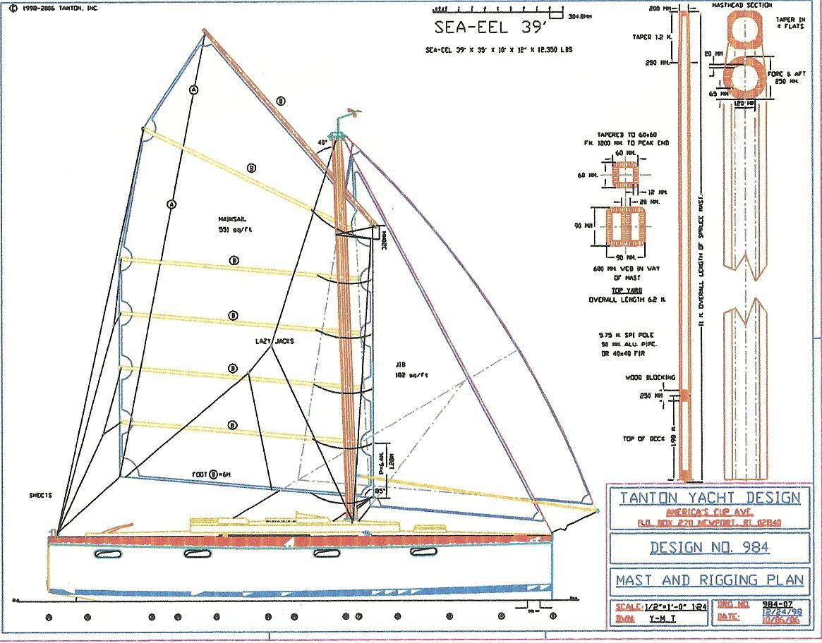 TANTON YACHT DESIGN.: Junk Rig to ELIA.