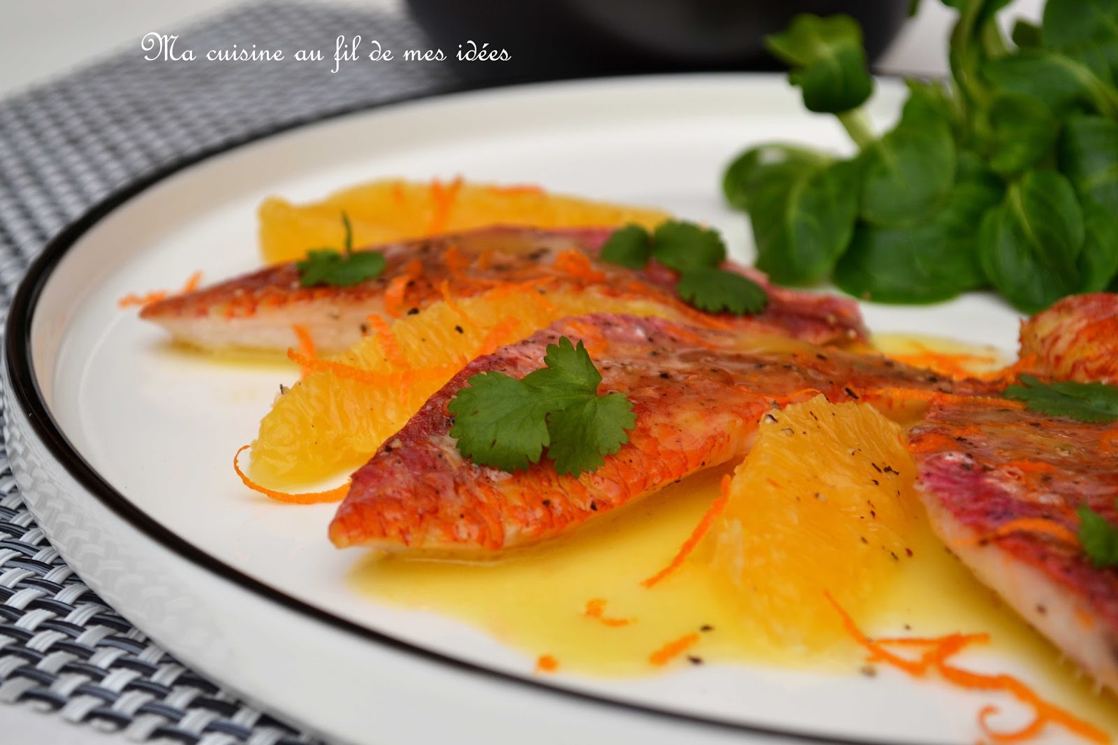 Ma cuisine au fil de mes idées...: Filets de rouget de roche au beurre ...