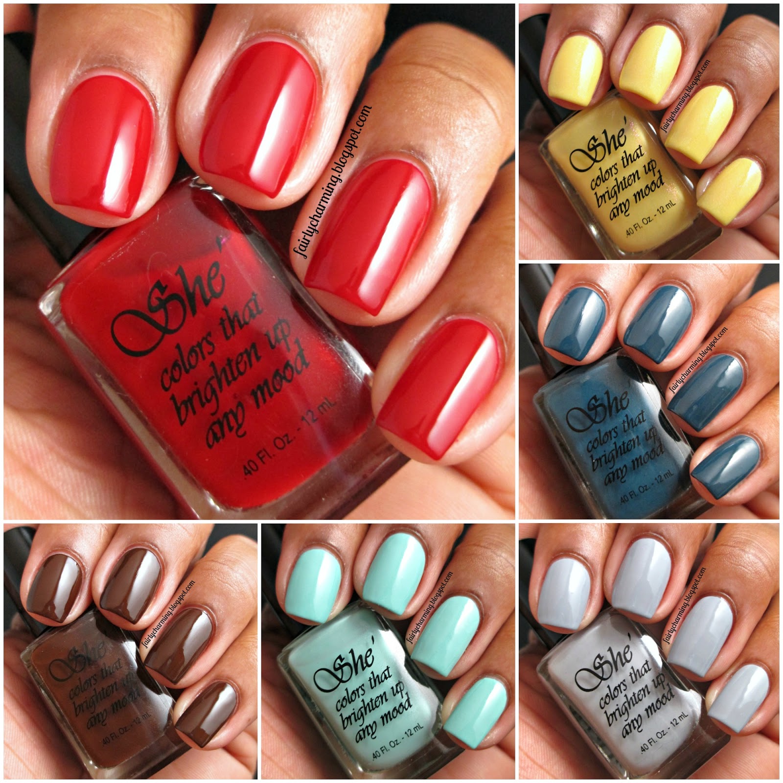 Fairly Charming: SAFS: She Nail Polish Fall Collection