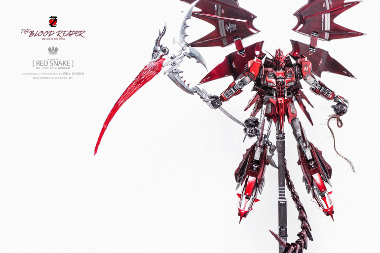 GUNDAM GUY: 1/100 The Blood Reaper [Red Snake] - Custom Build