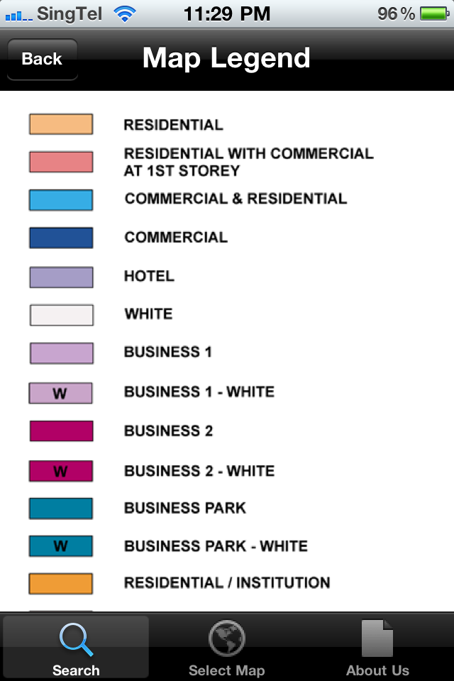 OneMap.sg: URA's MasterPlan08 iPhone App!