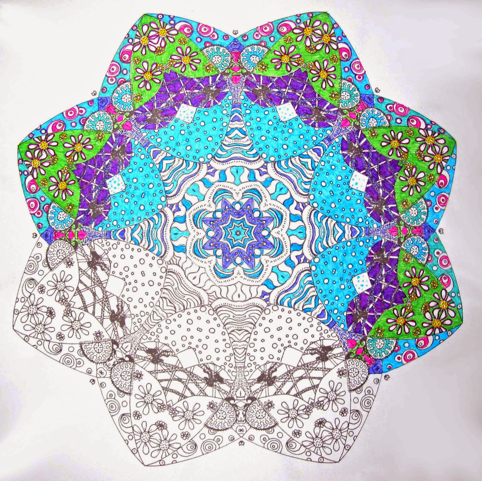 Miss Fisichella's Art Class II : 5th Grade Radial Symmetry Designs