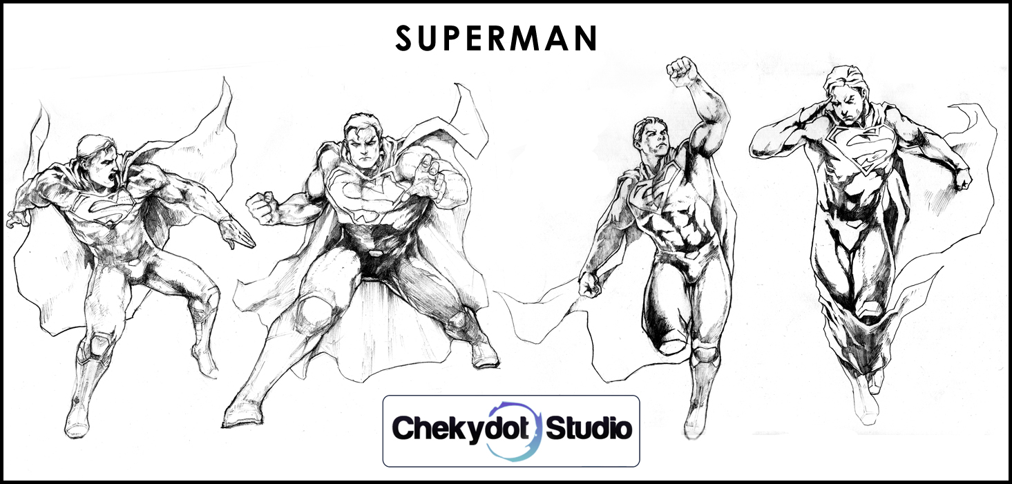Chekydot Studio: Superman Pose