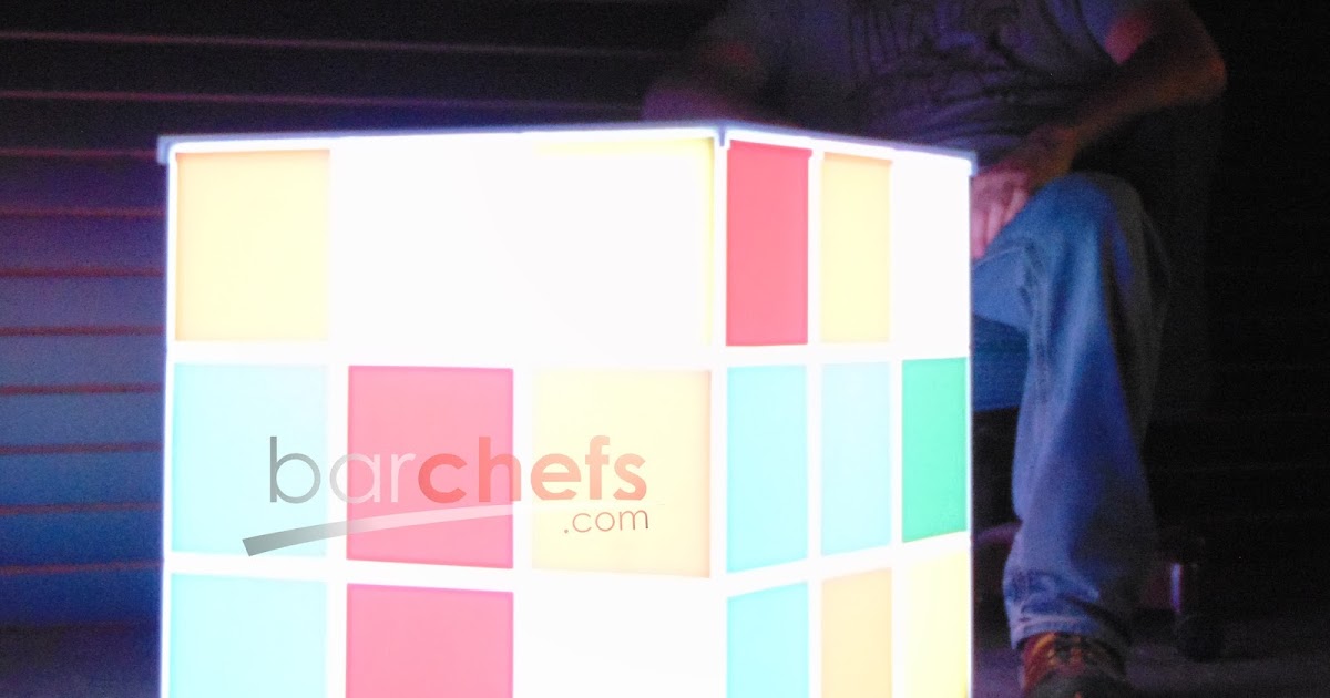 BarChefs: The rubik's cube table that lights up!