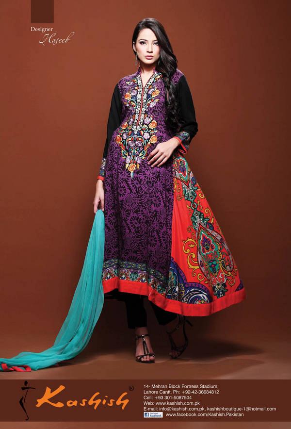 Kashish Casual And Formal Winter Dresses 2012-Bright Colors | Ladies Mails