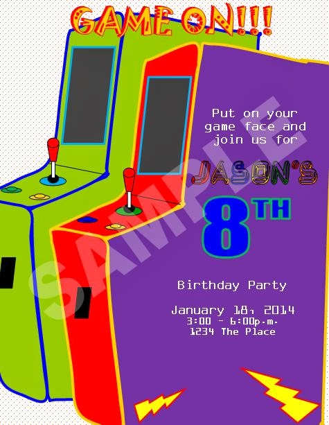 Solutions...Event Design by Kelly: Arcade Game Party Invitations