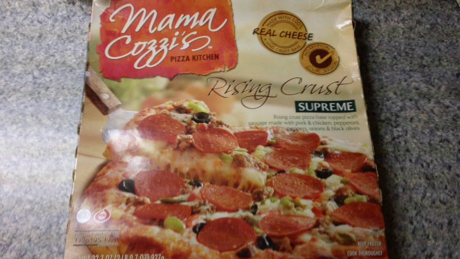 Dan and Josh's Freezer Pizza Review Blog: Mama Cozzi’s Rising Crust Supreme