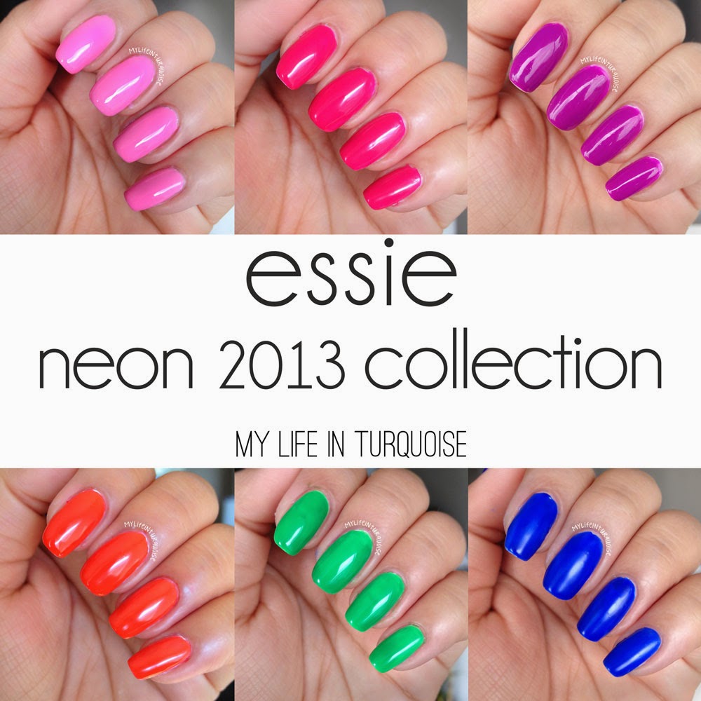 My Life in Turquoise: Nail Polish Review - Essie Neon 2013 Collection