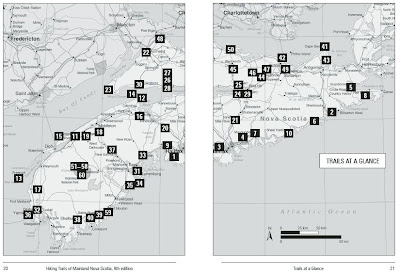 Hiking Trails of Nova Scotia: Map of Trails in Mainland Book