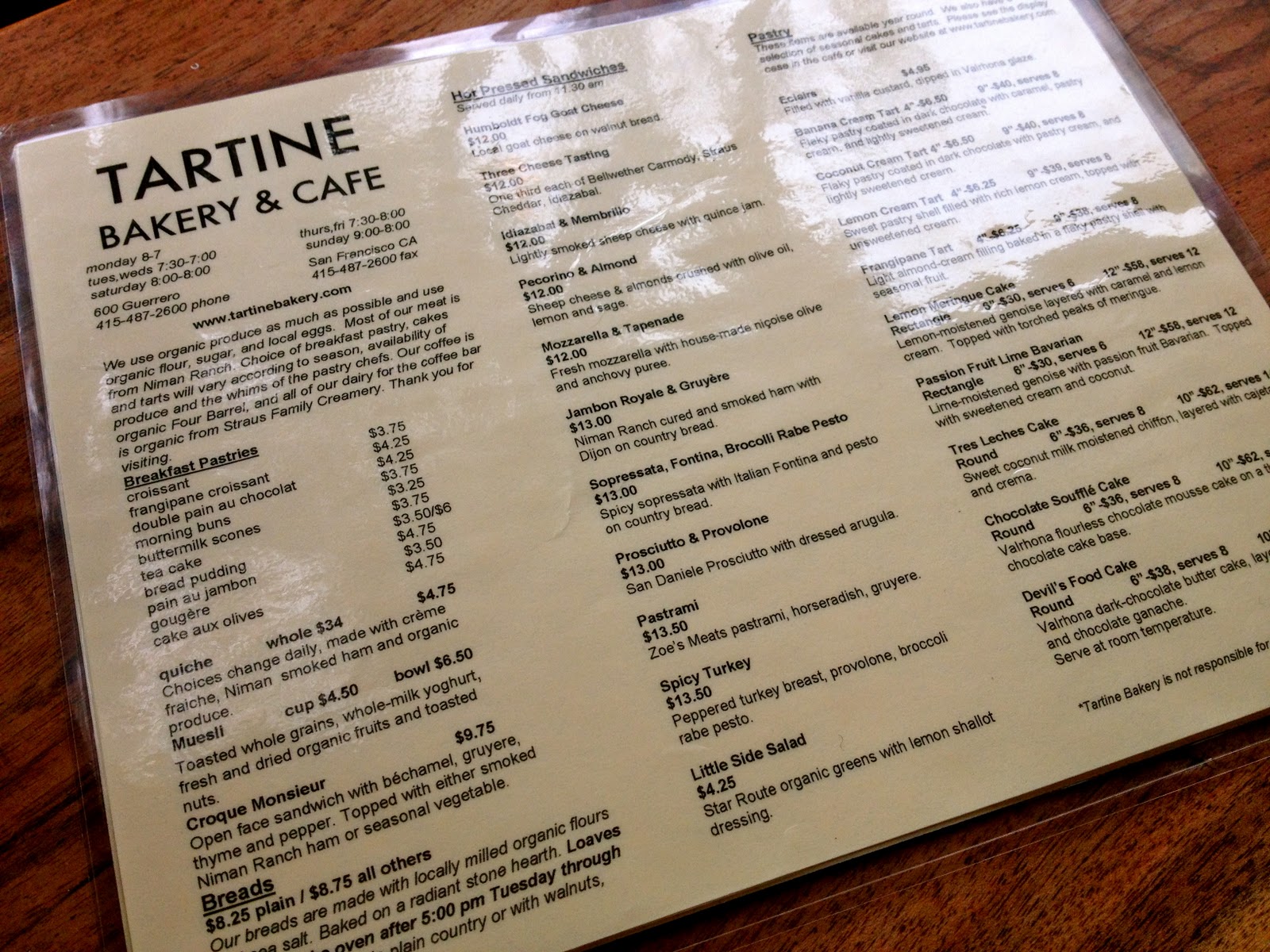 Eat Me: Tartine Bakery - Guerrero Street, San Francisco