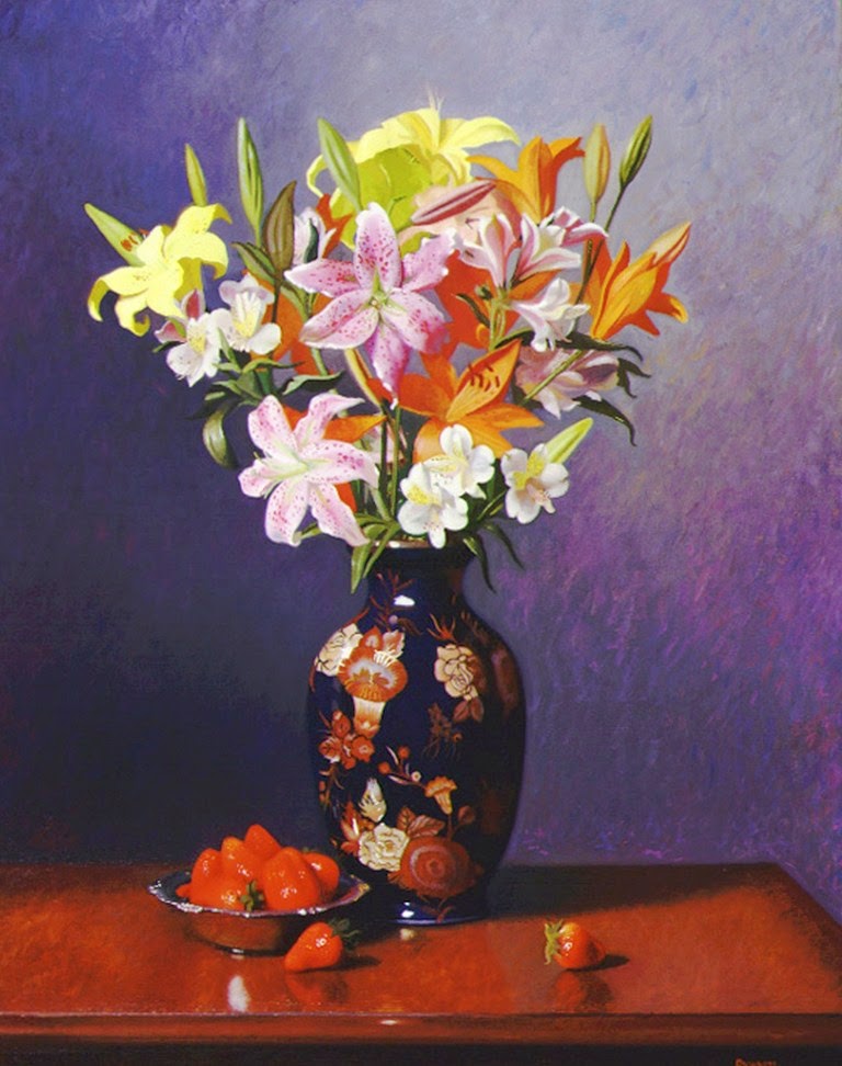 Historia y evolución de la pintura artística : Floreros de porcelana ...