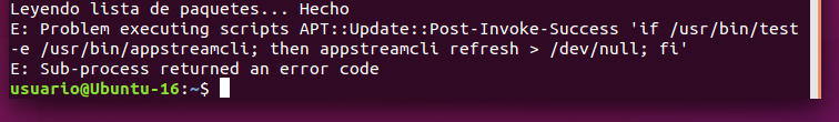 Solución Al Error E Then Appstreamcli Refresh Dev Null Fi Ubuntu 16 04 Alpha Trastetes