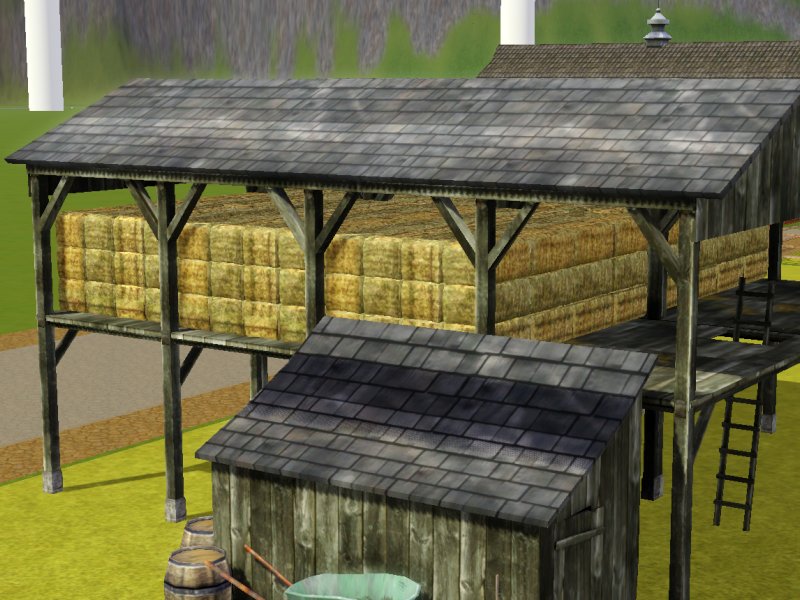 Simming in Magnificent Style: The farm 11. hay bale for hay storage