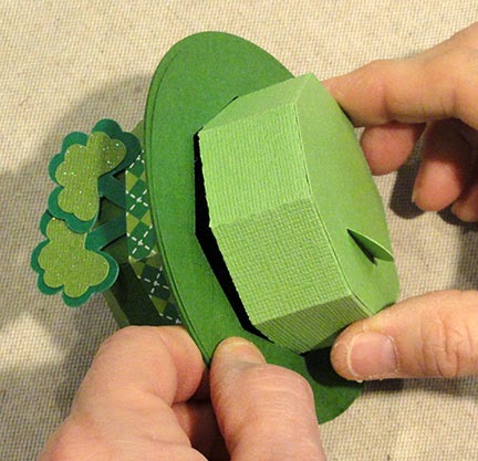 Needles 'n' Knowledge: Mini St. Patrick's Day Bowler Hat Favor Box