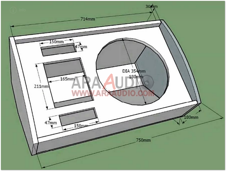 Skema box Monitor 15" panggung