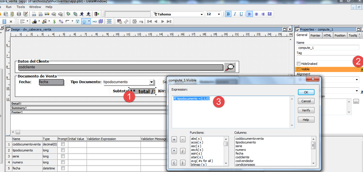 Infotutoriales Powerbuilder Ocultar Campos En Powerbuilder Por Condicion