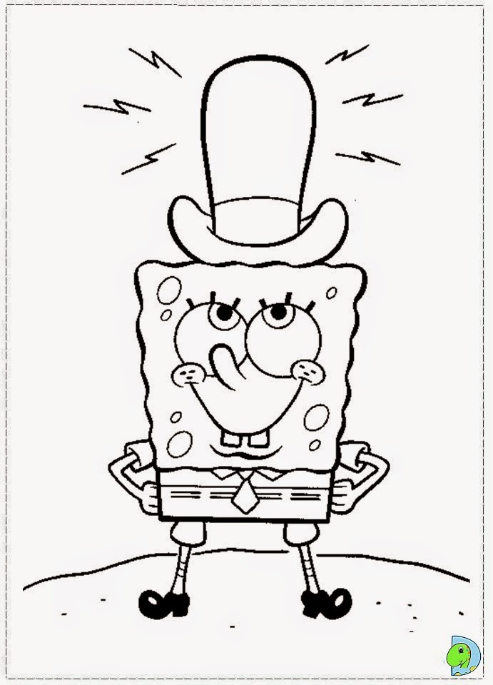 Dinokids - Desenhos para colorir: Desenhos do SpongeBob para colorir