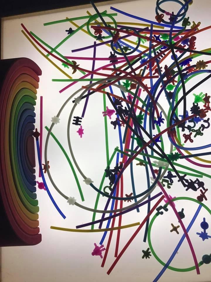 Wacky Links on the Light Table | Homeschool and Light Tables